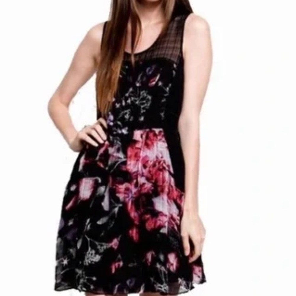 Theory Diamia Exploding Flower Dress - Gem